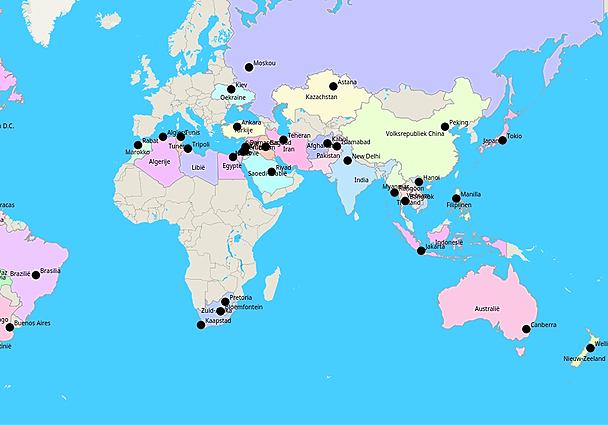 Geography Wereld (h3) zonder afrika | www.topomania.net