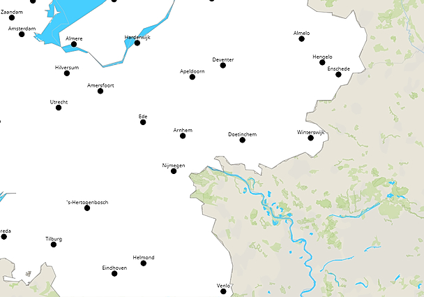 Topografie 60 plaatsen van Nederland voor topotoets | www.topomania.net